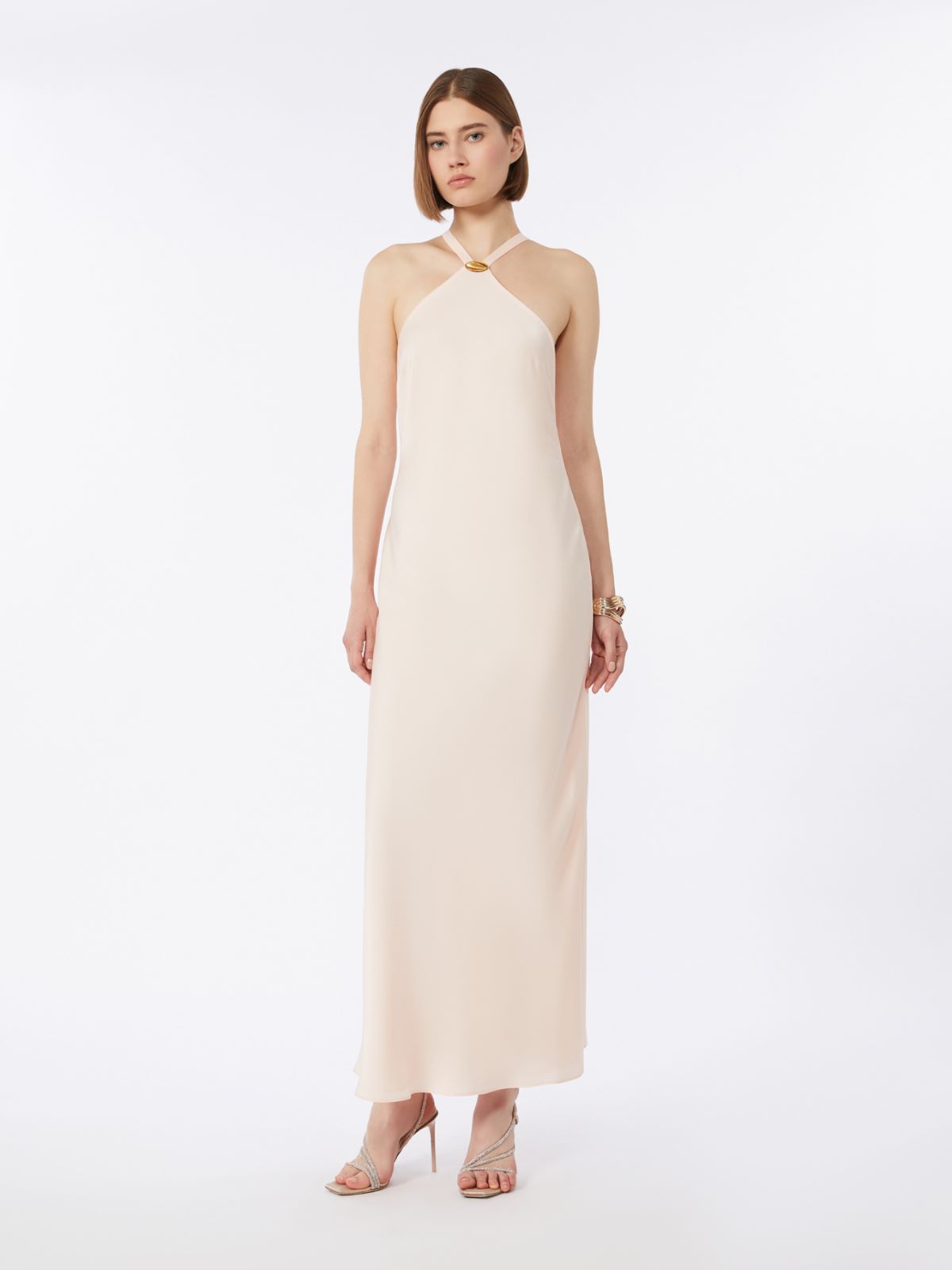 MAX MARA Lightweight Satin Maxi Dress